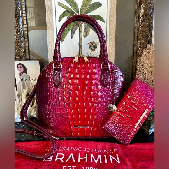 Brahmin | Bags | 4th Anniversary Brahmin Ruby Ombre Georgina Dome ...